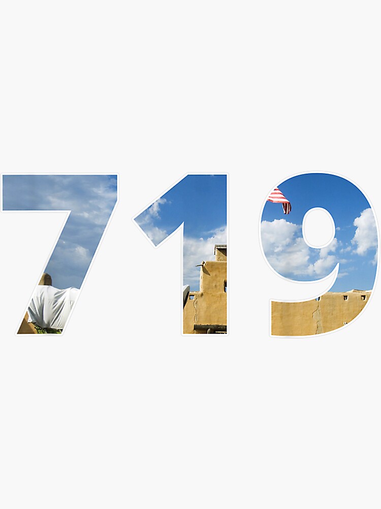 "Southeast Colorado Area Code 719 " Sticker for Sale by minabever ...