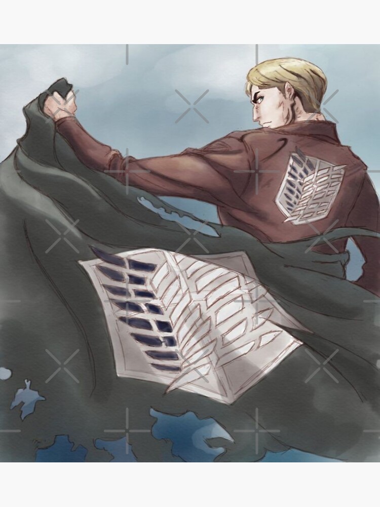"Attack On Titan Erwin Smith" Sticker for Sale by clonart | Redbubble