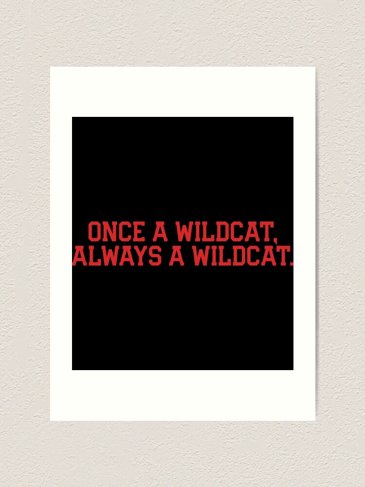 "Once A Wildcat Always A Wildcat Sticker" Art Print for Sale by ...