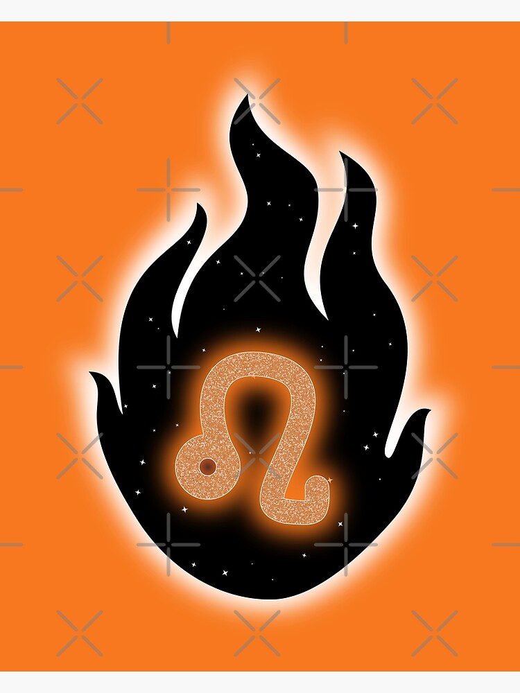 "Zodiac Leo Fire Sign" Poster for Sale by HikariTFA | Redbubble
