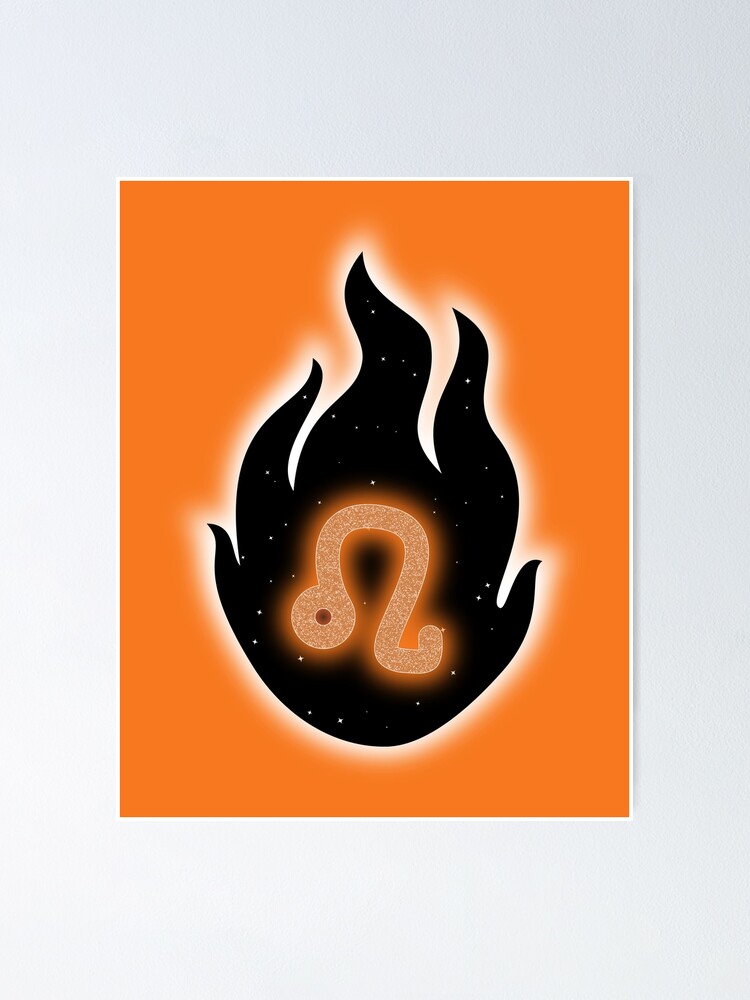 "Zodiac Leo Fire Sign" Poster for Sale by HikariTFA | Redbubble