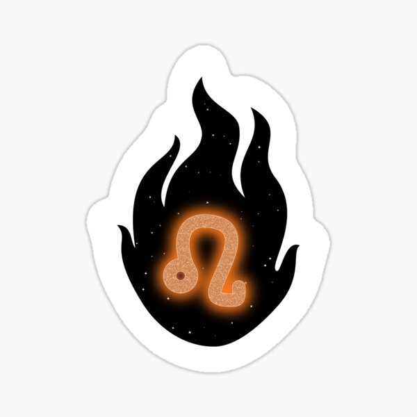 "Zodiac Leo Fire Sign" Sticker for Sale by HikariTFA | Redbubble