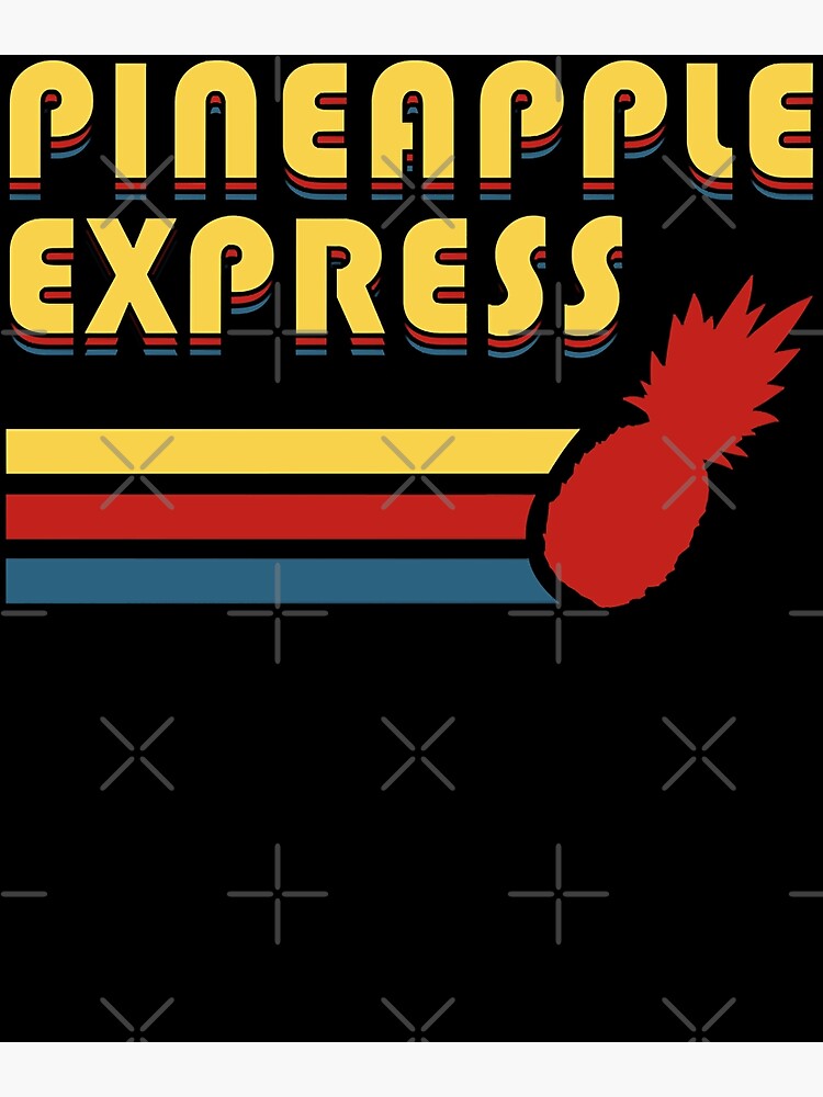 "Retro Vintage Pineapple Comedy Movie Express Animal" Poster for Sale ...