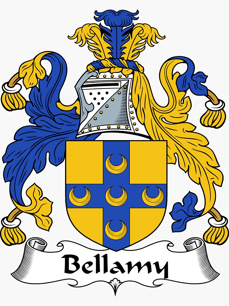 "Bellamy " Sticker for Sale by HaroldHeraldry | Redbubble