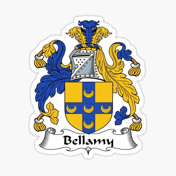 "Bellamy " Sticker for Sale by HaroldHeraldry | Redbubble