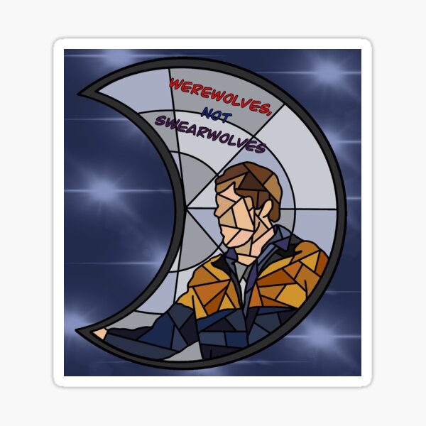 "Werewolves Not Swearwolves" Sticker for Sale by ndkiwi | Redbubble