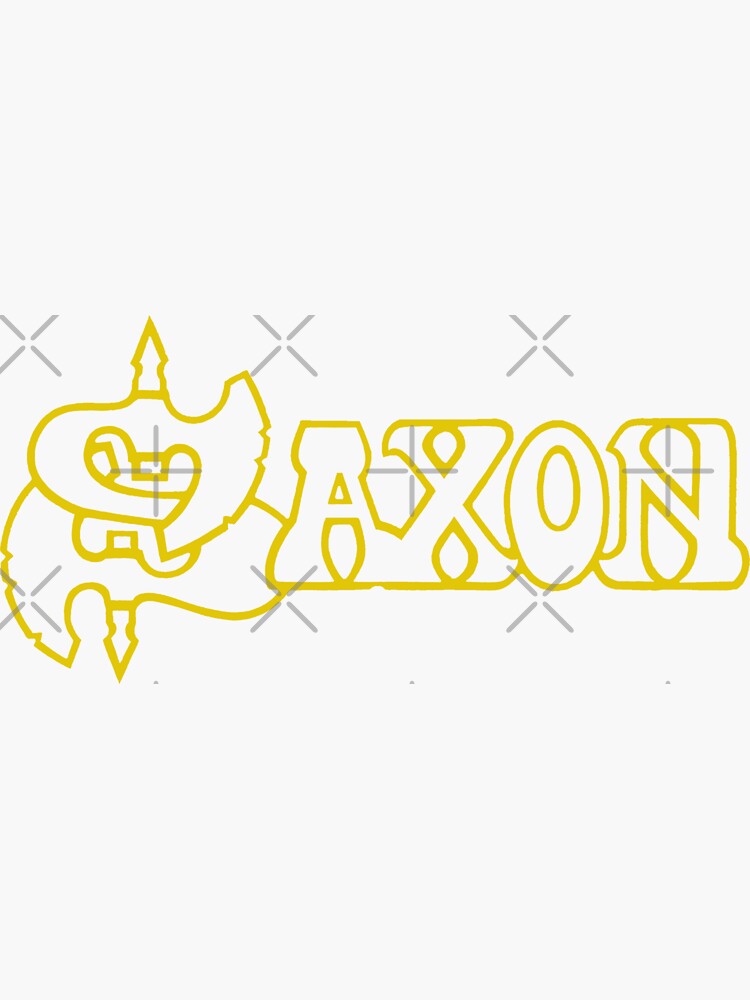 "SAXON LOGO" Sticker for Sale by SANDALEGO | Redbubble