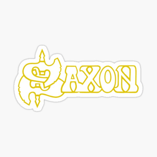 "SAXON LOGO" Sticker for Sale by SANDALEGO | Redbubble