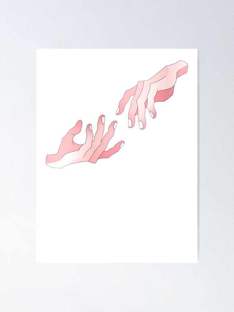 "Aesthetic anime hands Skeleton Funny " Poster for Sale by Jolaine1410 ...