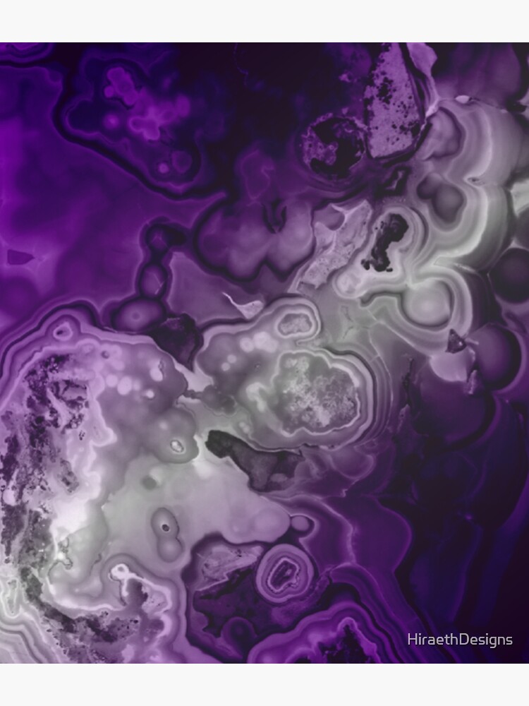 "Purple & White Gradient Crystal Texture High Quality Wallpaper" Poster ...