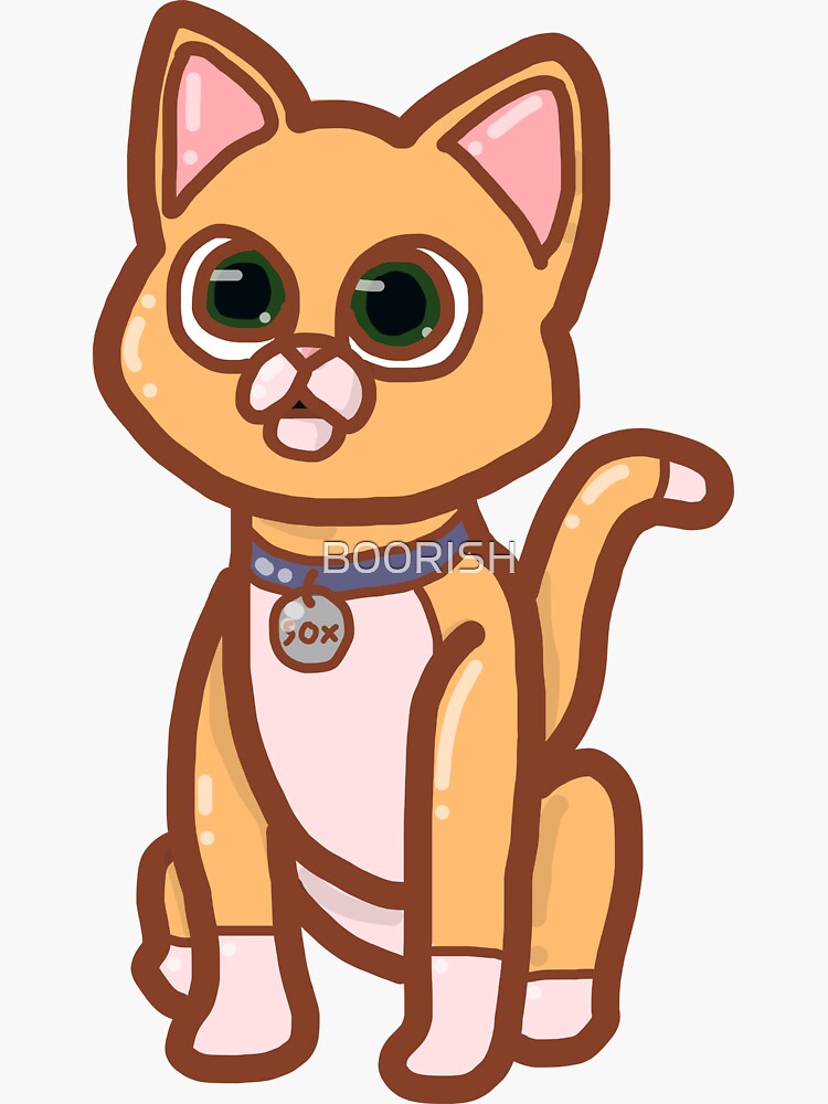 "SOX THE ROBOCAT!" Sticker for Sale by B00RISH | Redbubble