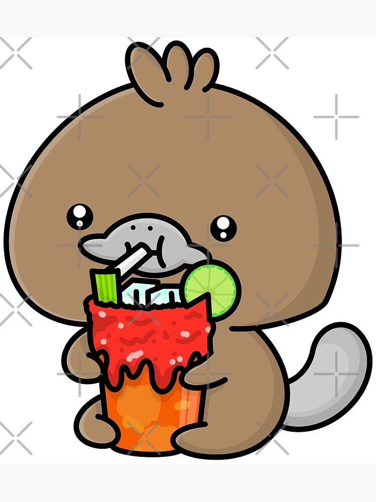 "Michelada Platypus" Poster for Sale by PeelofALifeTime | Redbubble