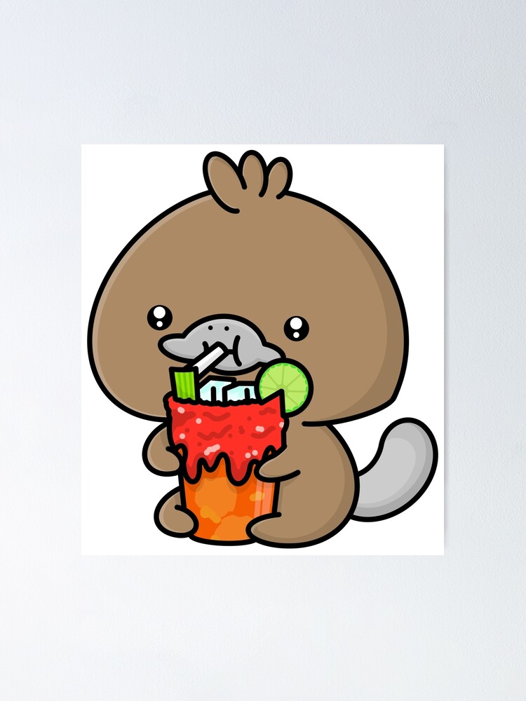 "Michelada Platypus" Poster for Sale by PeelofALifeTime | Redbubble