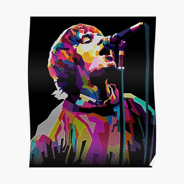 "Vintage liam gallagher art " Poster for Sale by SummerBaker376 | Redbubble