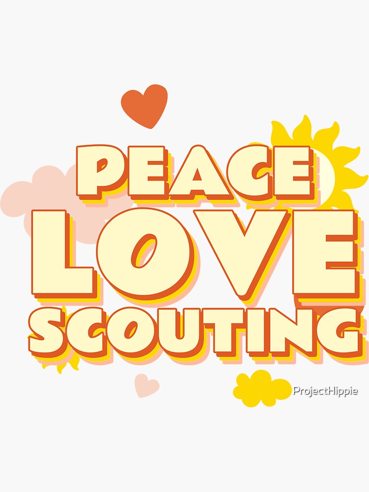 "Peace Love Scouting Scout Master Cub Master Scout Leader Retro Tshirt ...