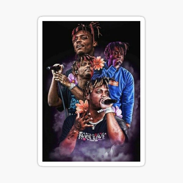 "Juice Wrld 999 World" Sticker for Sale by JeffGainey | Redbubble