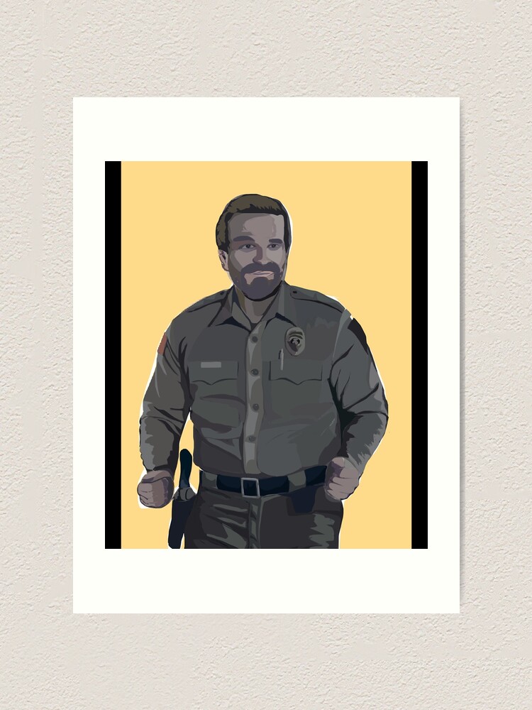 "Dancing Jim Hopper - Stranger Things" Art Print for Sale by TeeWorldss ...