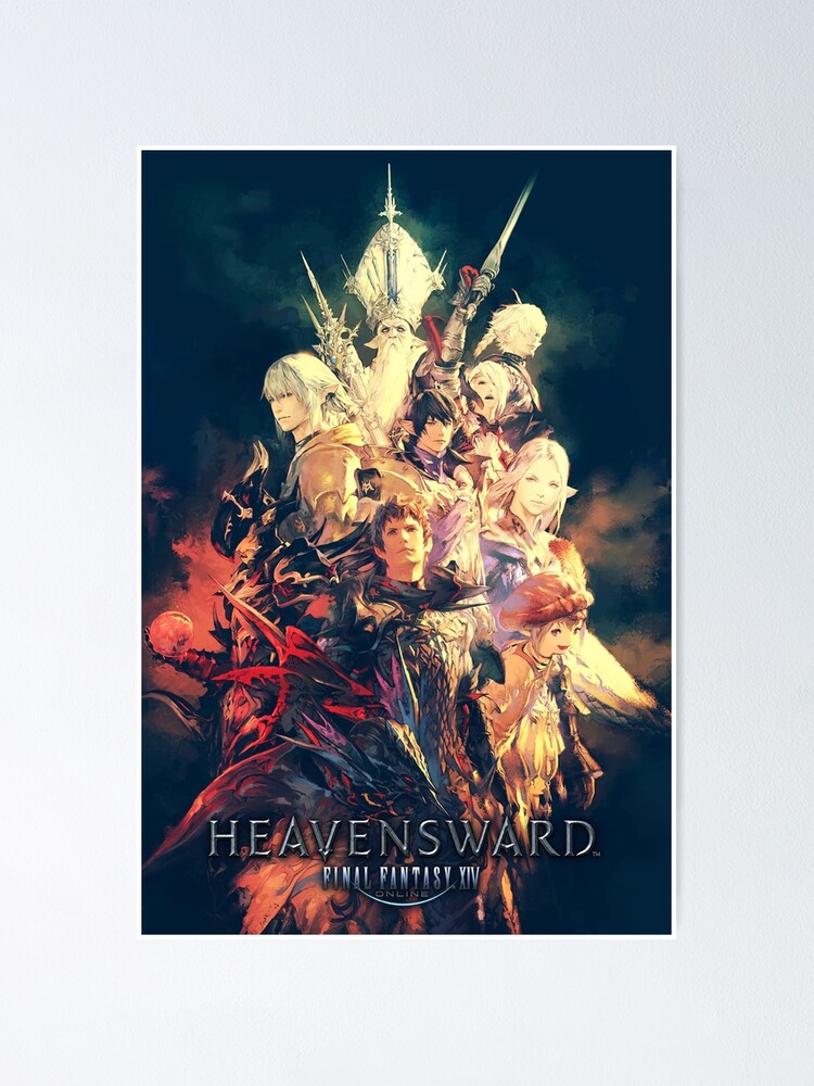"final fantasy XIV" Poster for Sale by pearlfrench | Redbubble