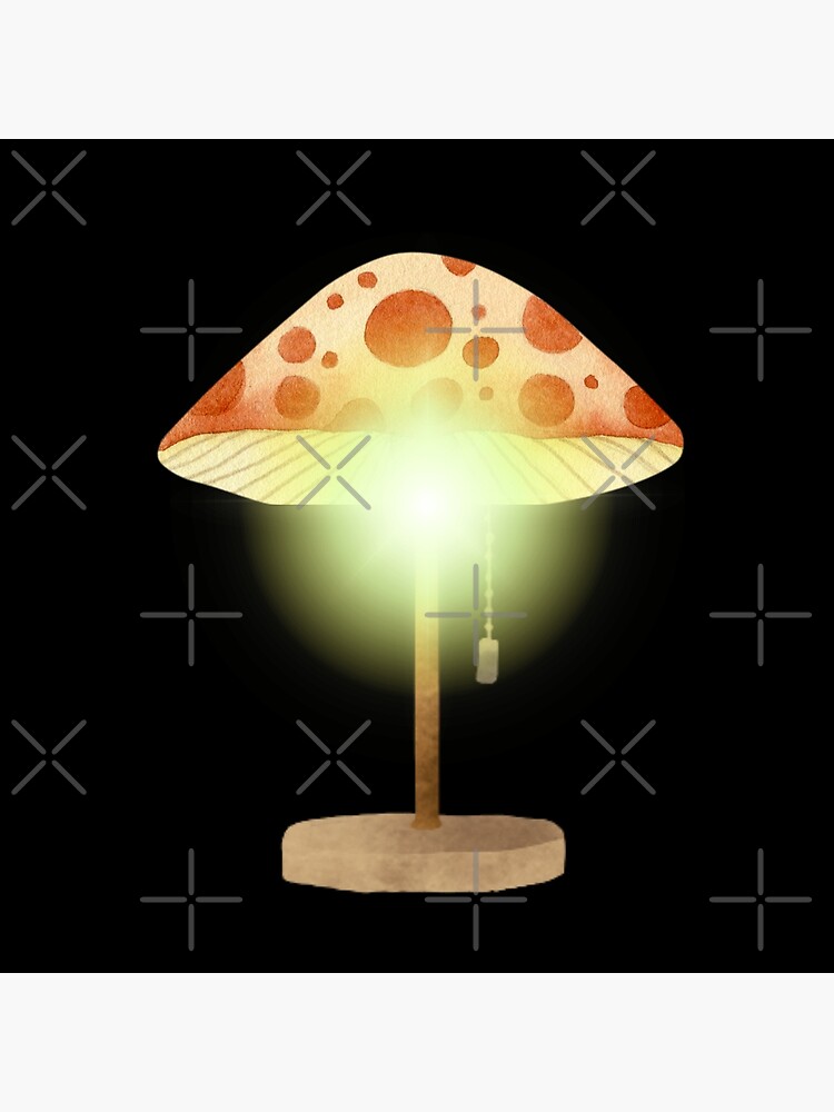 "Mushroom Lamp - Groovy 70s Shroom Light Stand" Poster for Sale by ...