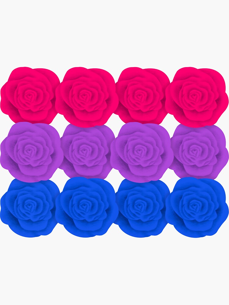 "Bi Pride Rose Flag" Sticker for Sale by BryVDesigns | Redbubble