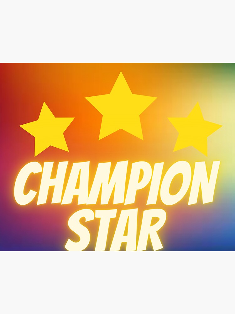 "CHAMPION STAR" Sticker for Sale by SHILADESIGN65 | Redbubble