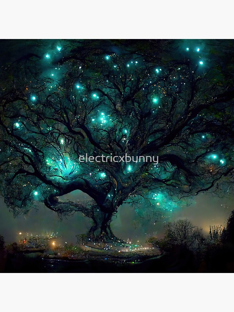 "Fae Realm Tree of Hope" Sticker for Sale by electricxbunny | Redbubble