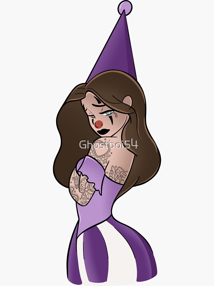 "Crying Payasa" Sticker for Sale by Ghostboi54 | Redbubble