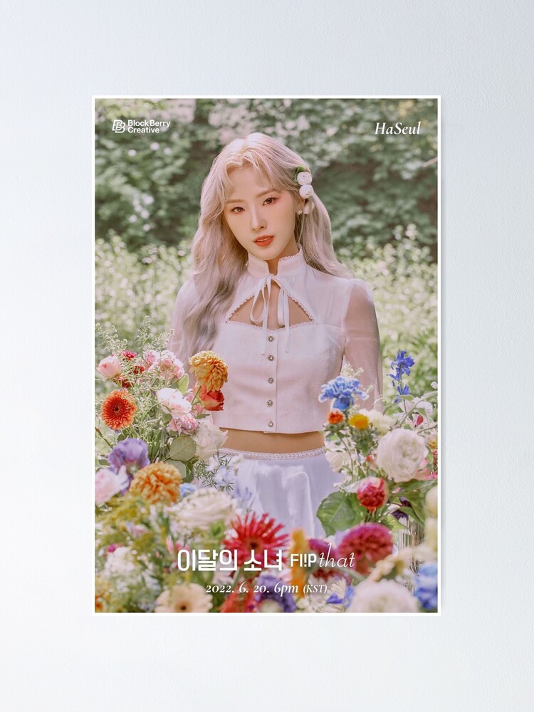 "LOONA Haesul "Flip That"" Poster by HaloHaloShine | Redbubble