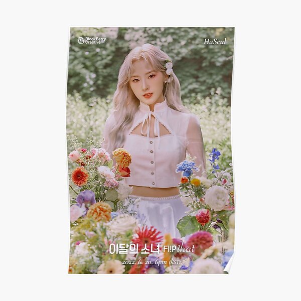 "LOONA Haesul "Flip That"" Poster by HaloHaloShine | Redbubble