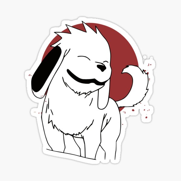 "Akamaru anime" Sticker for Sale by Kevin8325 | Redbubble
