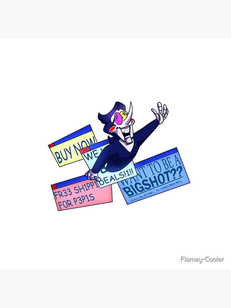 "Salesman Spamton G. Spamton" Pin by Flamey-Cooler | Redbubble