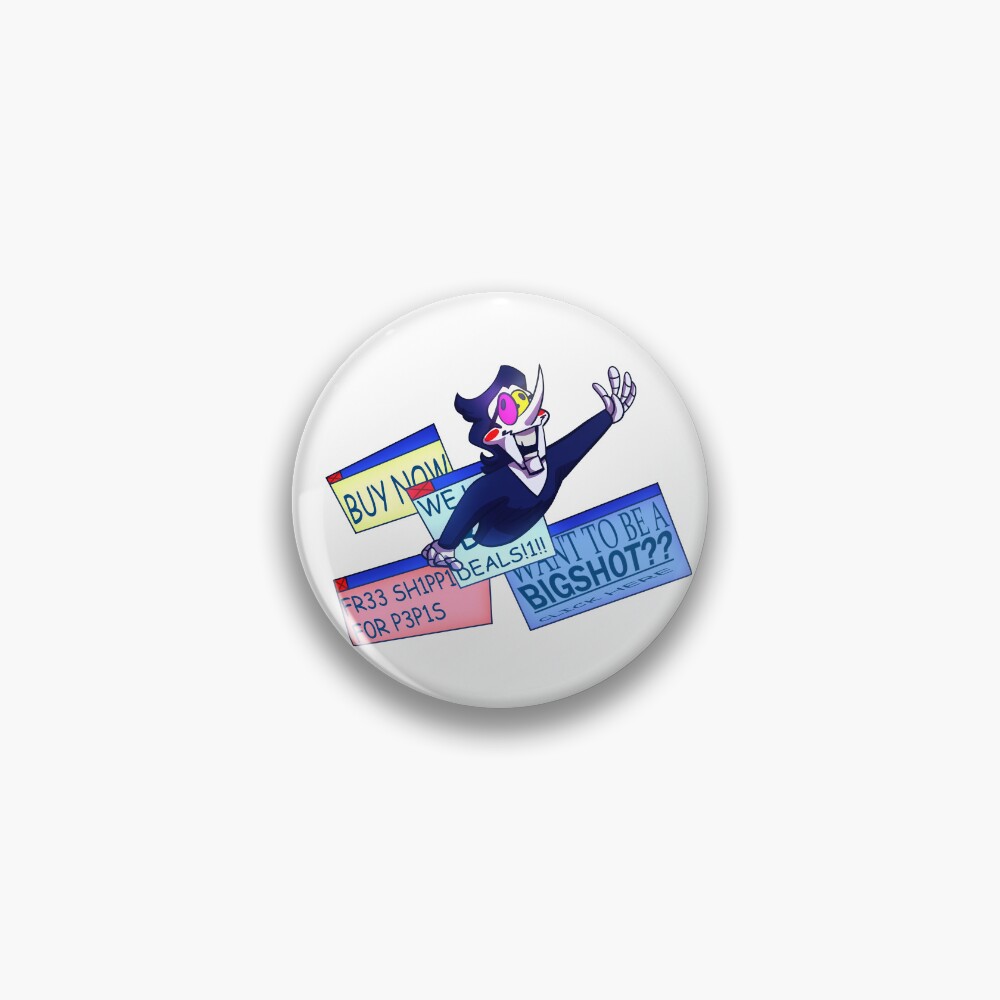 "Salesman Spamton G. Spamton" Pin by Flamey-Cooler | Redbubble