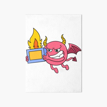 "cute,devil,fire,hell,simple,art,artwork,cartoon,attractive" Art Board ...