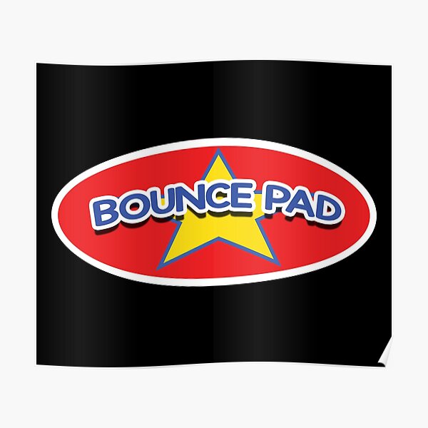 ""Bounce Pad" Logo" Poster for Sale by BouncePad | Redbubble