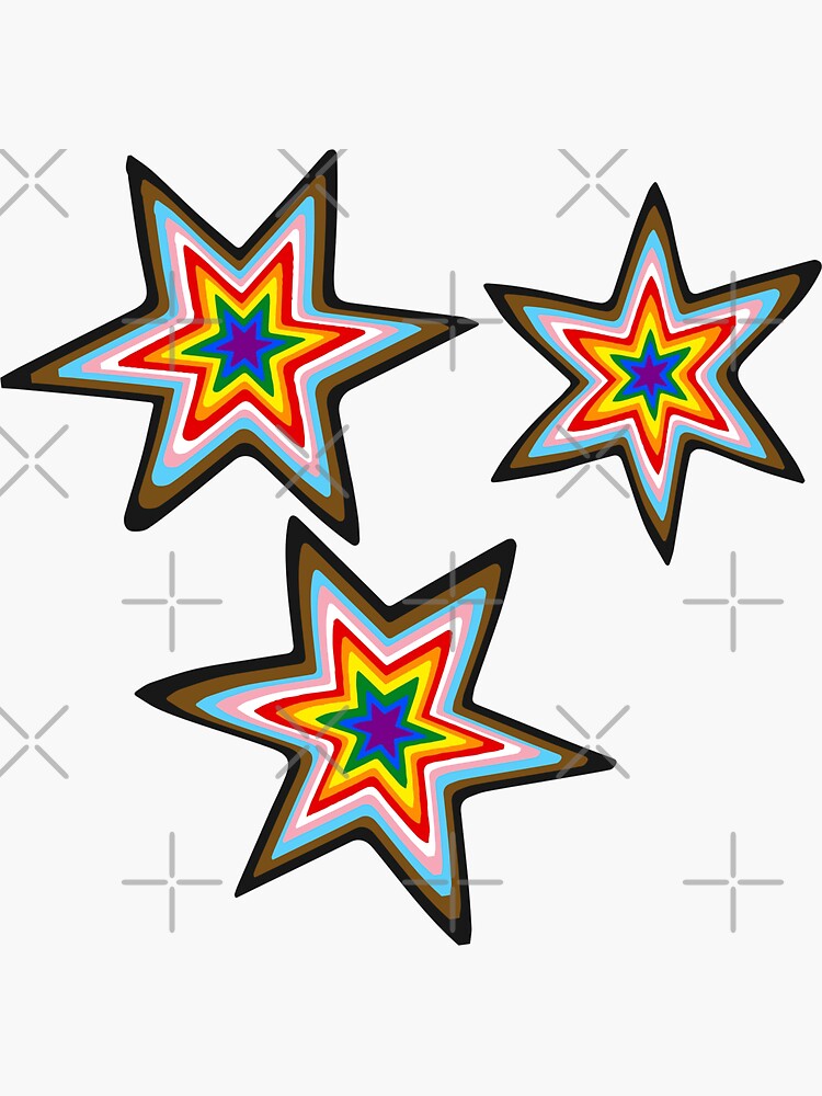 "BIPOC Trans Pride Magic Stars" Sticker for Sale by jackie-rhiannon ...
