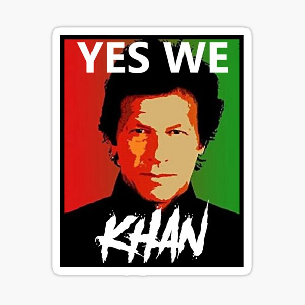 "Yes We Khan" Sticker for Sale by KeltonMaggio | Redbubble