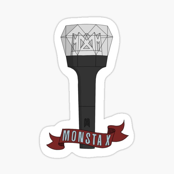 "monsta x lightstick" Sticker for Sale by Artlovekpop | Redbubble