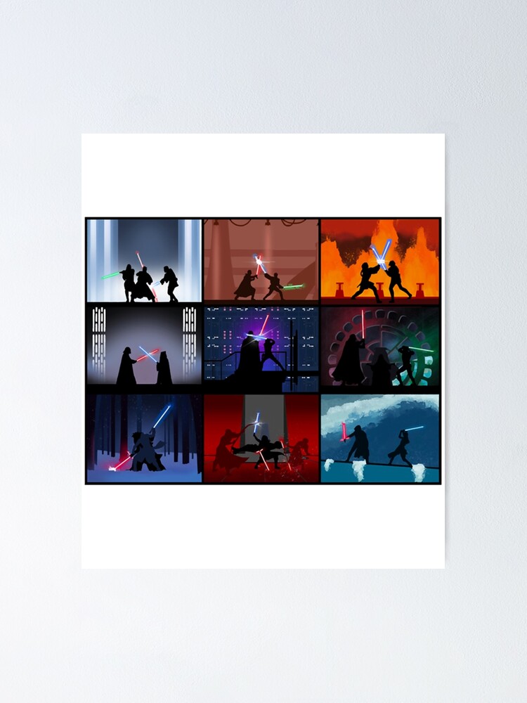 "SW Saga Minimalist Scenes " Poster for Sale by SportsvilleWars | Redbubble