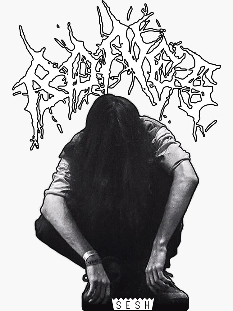 "Bones SESH - Black Metal (v2)" Sticker for Sale by ZurGaa | Redbubble