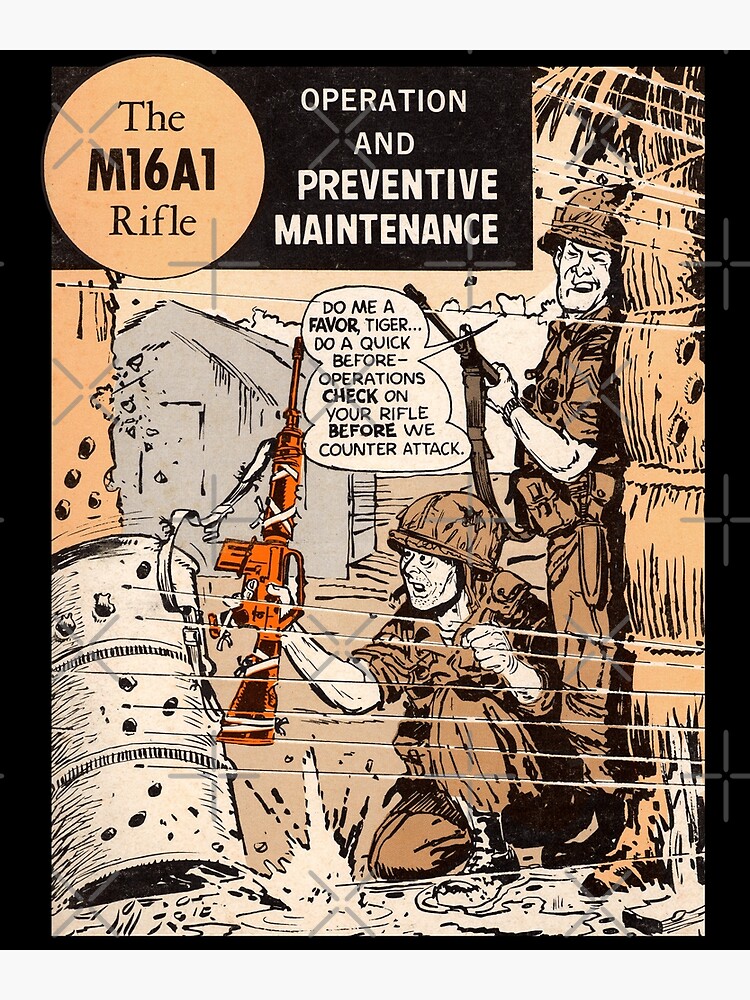 "M16 Rifle Maintenance #2519" Poster for Sale by Rare-Militia | Redbubble