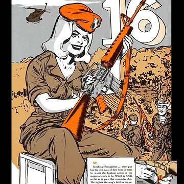 "M16 Rifle Comic Tip #2520" Poster for Sale by Rare-Militia | Redbubble