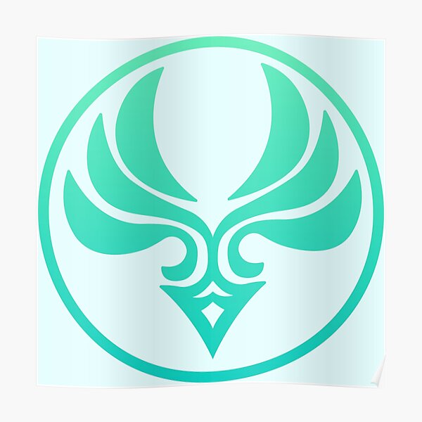 "Anemo Element Genshin Impact" Poster for Sale by GhostWrench | Redbubble