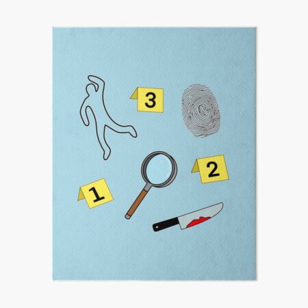 "True Crime Fan Sticker Pack" Art Board Print for Sale by SimardShopSS ...