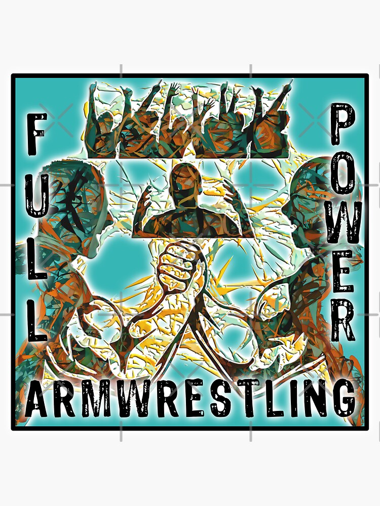 "The Armwrestling in full power " Sticker for Sale by umfhn | Redbubble