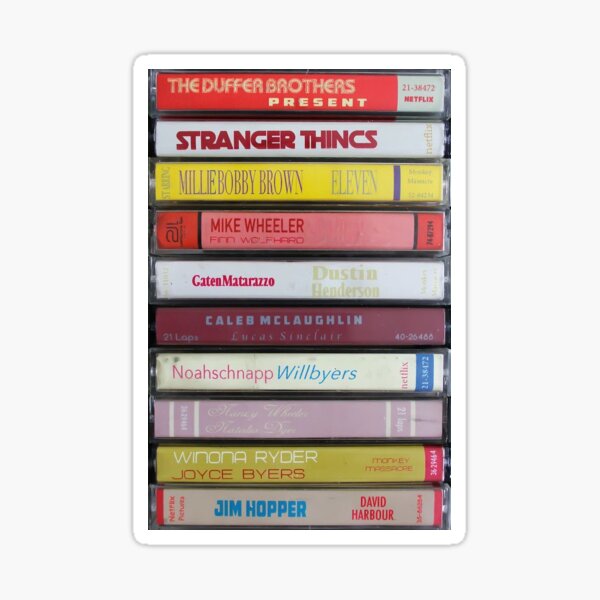 "Stranger Things Cast" Sticker for Sale by fightthebattles | Redbubble