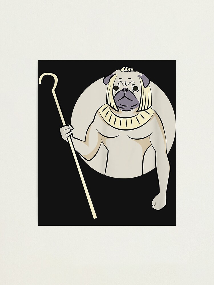"Anubis Pug Mups Mup Dog Breed Egyptian God Pyramid Mythology ...