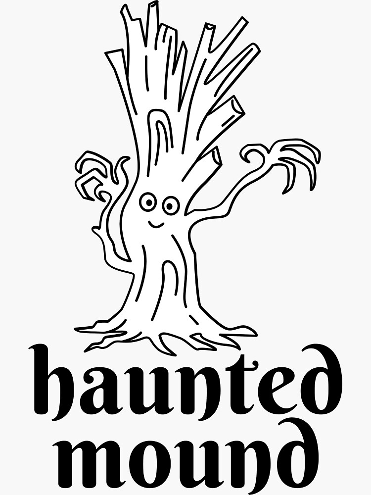 "Haunted Mound" Sticker for Sale by YiyinStore | Redbubble