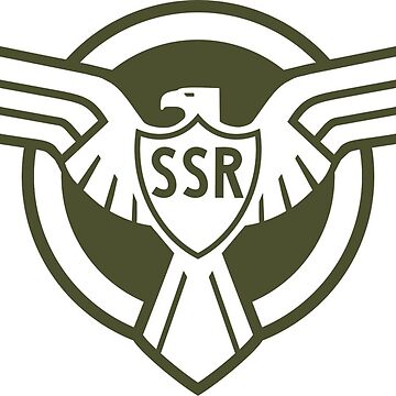 "ssr logo" Sticker for Sale by Erik Shirts | Redbubble