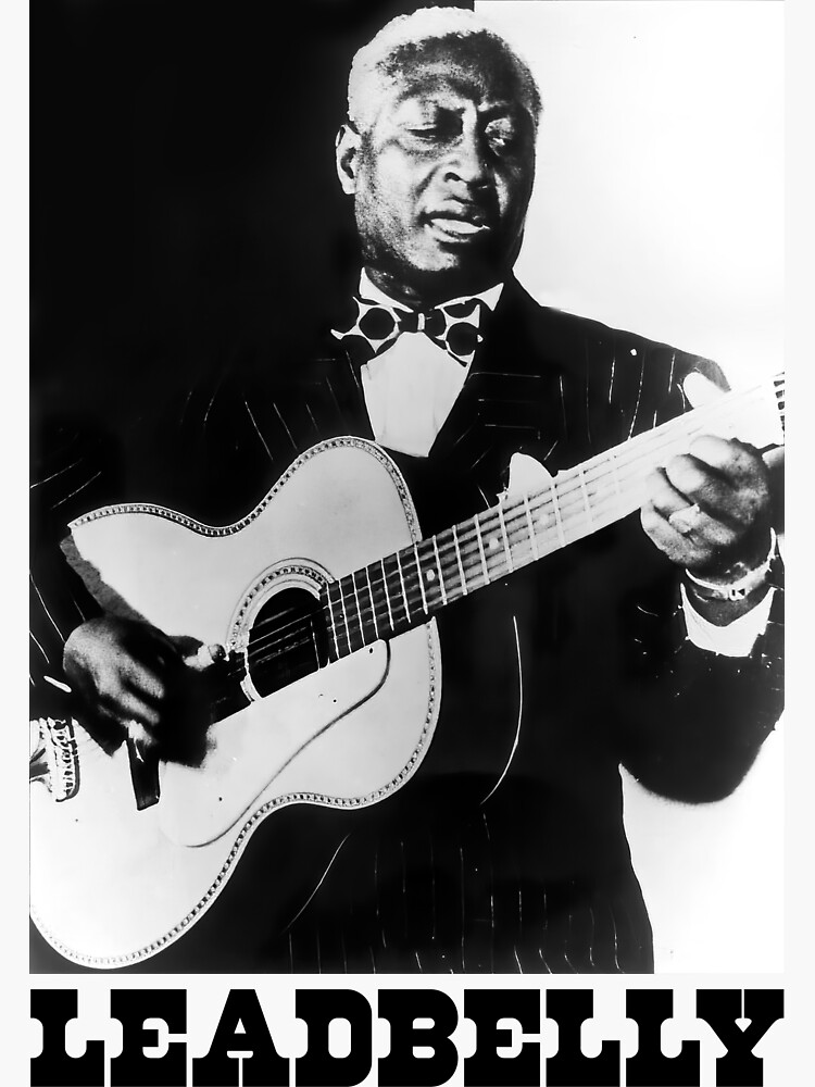 "Leadbelly Poster & Art" Sticker for Sale by RedHotChiliClub | Redbubble