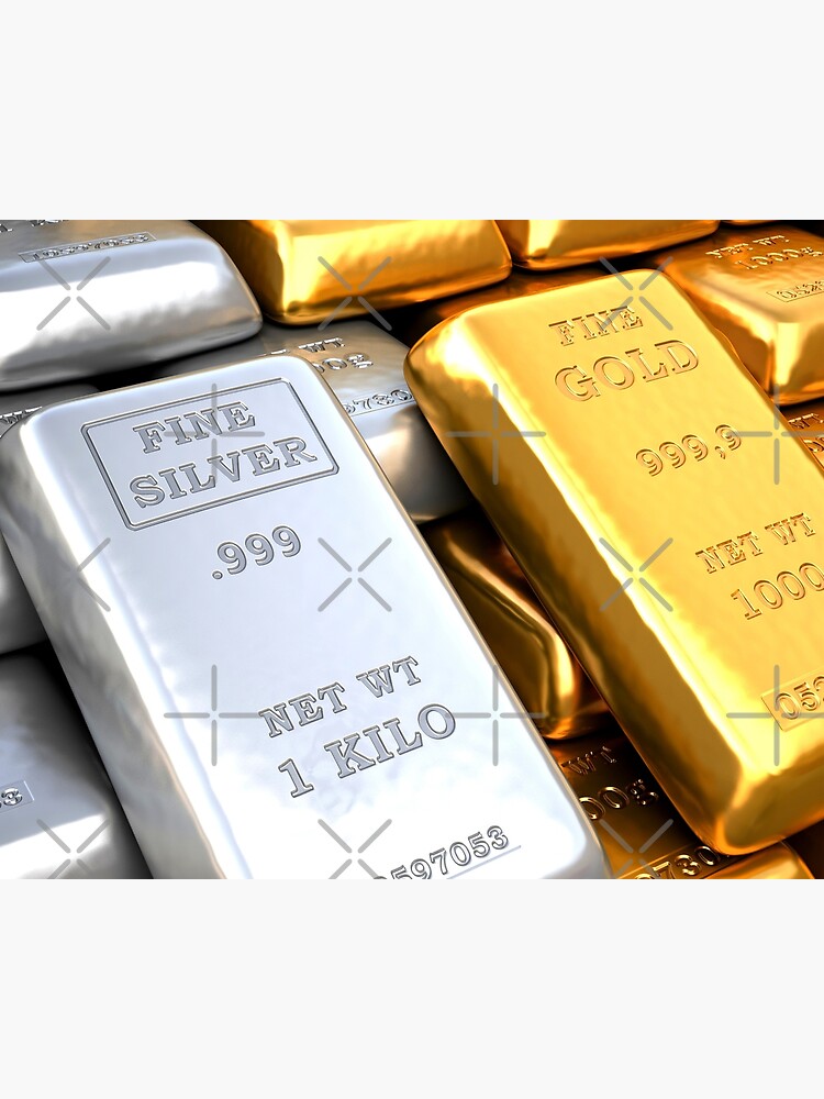 "silver and gold" Poster for Sale by Batartiste | Redbubble